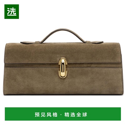 1h可退 香港直邮SAVETTE 女士 灰褐色 Slim Symmetry Pochette 手