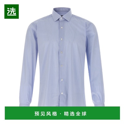 香港直邮BARBA 男士衬衫 I1U12P0150031U0001 AW2025 浅蓝色