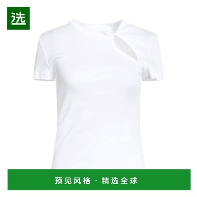 1h可退 香港直邮Helmut Lang 海尔姆特·朗 女士 T恤 white白色