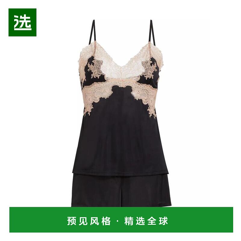 1h可退 【美国直邮】Natori Enchant 蕾丝吊带背心短套装性感睡衣