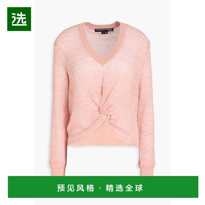 1h可退 香港直邮VERONICA BEARD 女士 Soren 扭曲亚麻混纺毛衣 J2