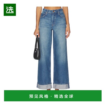 1h可退 香港直邮mother 女士 Smoothie Skimp 翻边牛仔裤 1173813