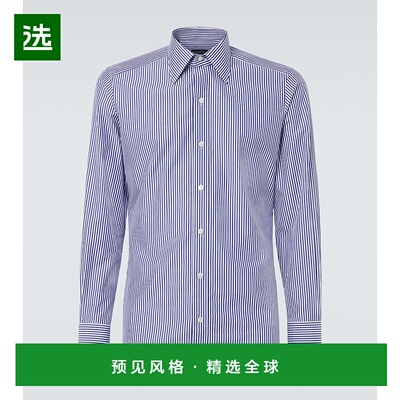 1小时内可退 香港直邮Tom Ford 汤姆·福特 男士 Bengal 条纹棉混