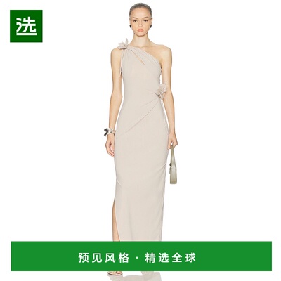 香港直邮Coperni 女士 不对称花朵睡裙 COPR213F5021连衣裙长裙