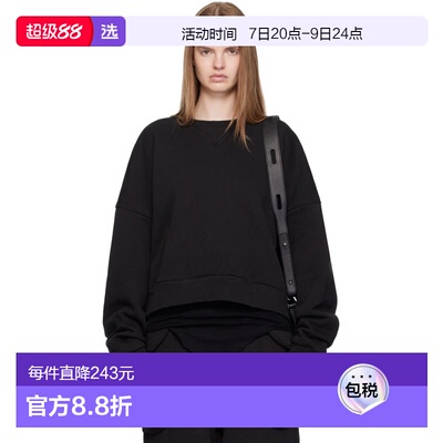 1h可退 香港直邮Entire Studios 女士 黑色 Box Crew 套头衫 ES21