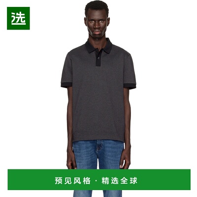 1h可退 香港直邮BOSS 波士 男士 黑色 & 灰色 Mercerised-Cotton