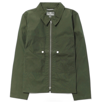 韩国直邮nigel cabourn 通用 外套夹克拉链衬衫军绿色尼龙工装