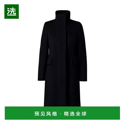 1h可退 【美国直邮】Akris punto 女士羊毛混纺长款大衣 结构化立