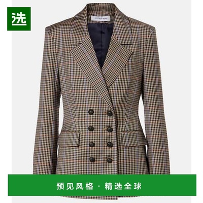 1h可退 香港直邮VERONICA BEARD 女士 Claude 格纹西装外套