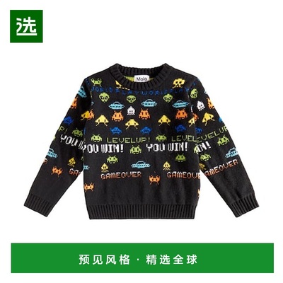 1h可退 香港直邮Molo 女童 Barri 羊毛混纺毛衣童装 colorful花色
