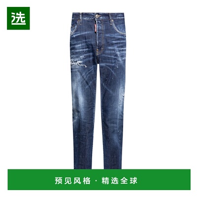 香港直邮Dsquared2 二次方 男士 腰带袢牛仔裤 S74LB1557S30664