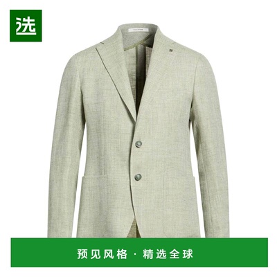 香港直邮Tagliatore 男士 西装外套 green绿色 舒适时尚