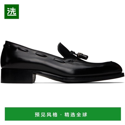1h可退 香港直邮Tom Ford 汤姆·福特 男士 黑色 Burnished Leath