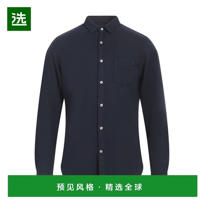 1h可退 香港直邮officine generale 男士 纯色衬衫 blue蓝色 舒适
