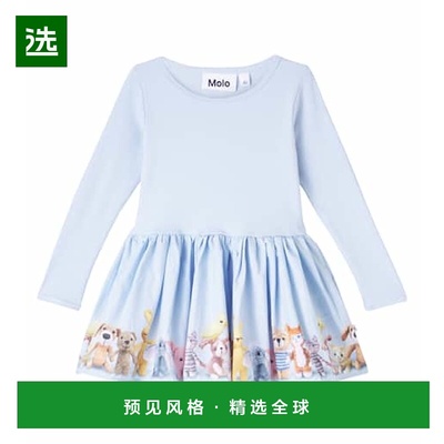 1h可退 香港直邮Molo 婴儿 Candi 印花棉混纺连衣裙童装