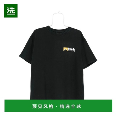 香港直邮RHUDE 男士T恤 RHPF25TT100120027 AW2025 黑色 短袖T恤