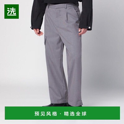 1h可退 香港直邮Oamc 男士 PEACEMAKER 灰色羊毛混纺裤子 PCM1OP0