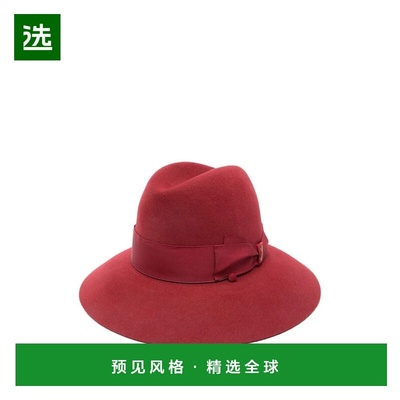 香港直邮BORSALINO 女士帽子 21304955L9 AW2025 红色 弧形帽檐帽