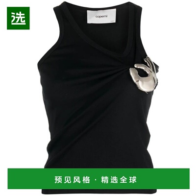 香港直邮COPERNI 女士背心吊带 COPT41510BLK SS2026 黑色 