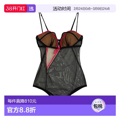 1h可退 香港直邮Nensi Dojaka 女士 内衣连体衣 black黑色 舒适时