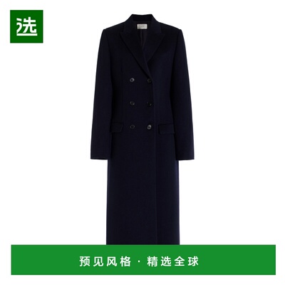 1h可退 香港直邮The Row 女士 Woody 羊绒大衣 blue蓝色 舒适时尚