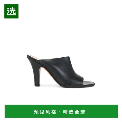 1h可退 香港直邮The Row 女士 Signum 凉拖 F1630L57A black黑色