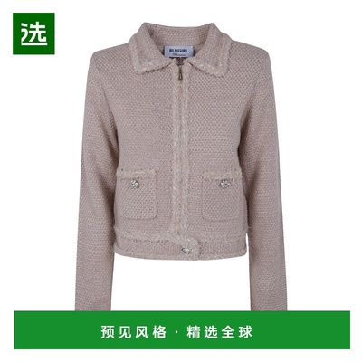 香港直邮BLUGIRL 女士西服 RF5152MA950C3840 AW2025 灰色 拉链针