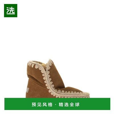 香港直邮MOU 女士靴子 FW101001ACOG AW2024 酒红色 ESKIMO 18 -