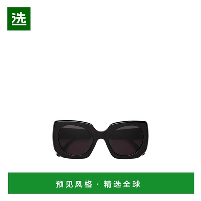 香港直邮Marni 几何框太阳镜 Jellyfish Lake Black