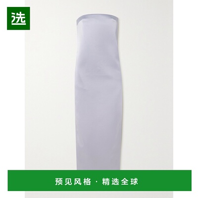 1h可退 香港直邮16arlington 女士 Blaise 抹胸丝硬缎长款连衣裙