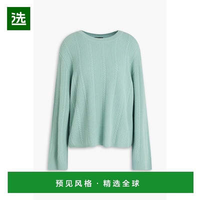 1h可退 香港直邮rag bone 瑞格布恩 女士 罗纹粗线针织羊绒毛衣 W