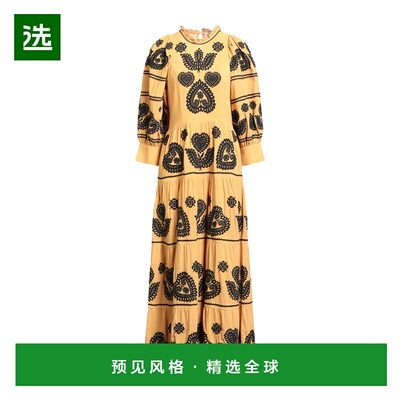 1h可退 香港直邮ANTIK BATIK 女士 长款连衣裙 yellow黄色 舒适时
