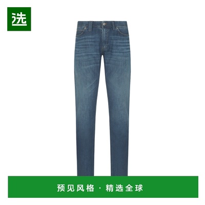 香港直邮BRIONI 男士牛仔裤 SPDB0LPBD034400 SS2024 蓝色 腰带环