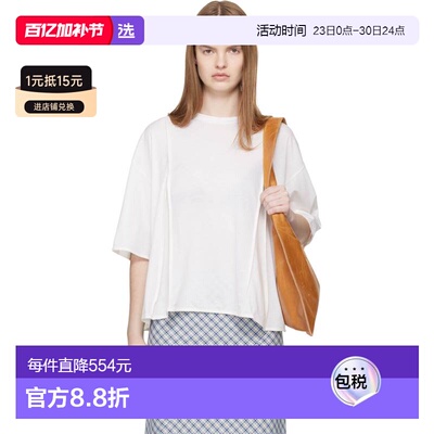 1h可退 香港直邮Baserange 女士 灰白色 Mul T 恤 TTMTCSSP26