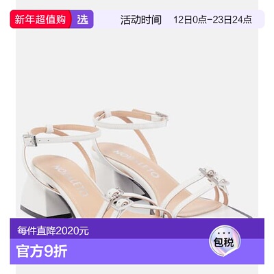 1h可退 香港直邮Nodaleto 女士 Bulla Laetitia 45 皮质凉鞋