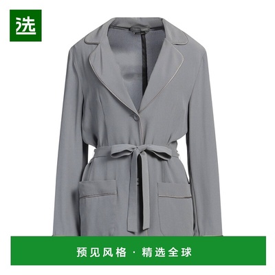 1h可退 香港直邮Alberta Ferretti 女士 西装外套 grey灰色 舒适