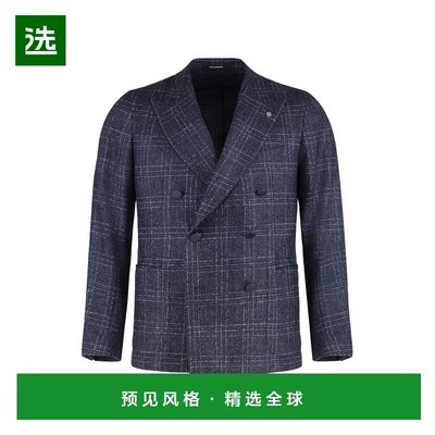 1h可退 香港直邮Tagliatore 男士 PRINCE-OF-WALES 羊毛夹克 1SMC