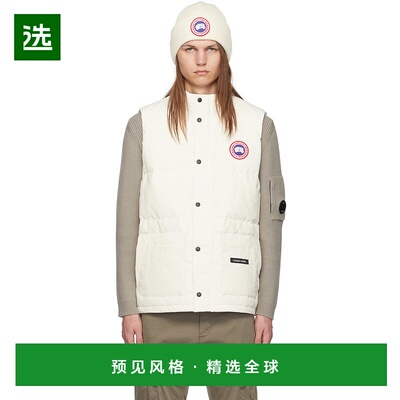 1h可退 香港直邮Canada Goose 加拿大鹅 男士 白色 Freestyle Cre
