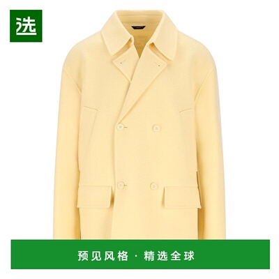 1h可退 香港直邮Fendi 芬迪 男士 雙排扣豌豆大衣 FW1415AOYA外套