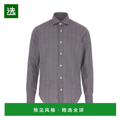 香港直邮BARBA 男士衬衫 50049K1U130001 AW2025 酒红色 Printed