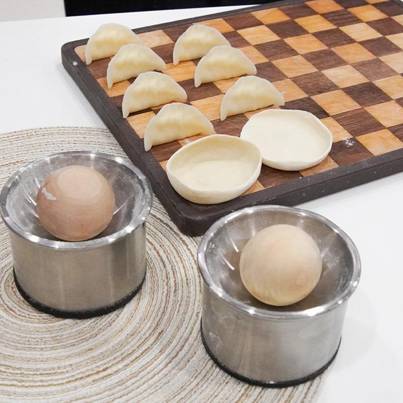 不面神锈钢擀面GS21479器饺子皮工具擀面皮包饺木子工具球压皮全
