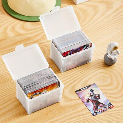 Japanese Style Stackable Cotton Pad Storage Box with Transpa