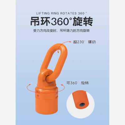 TCF37-M万向旋转吊环螺母