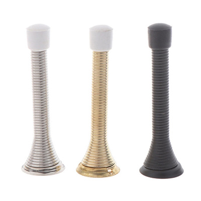 Spring door stopper, child safety anti pinch door stopper