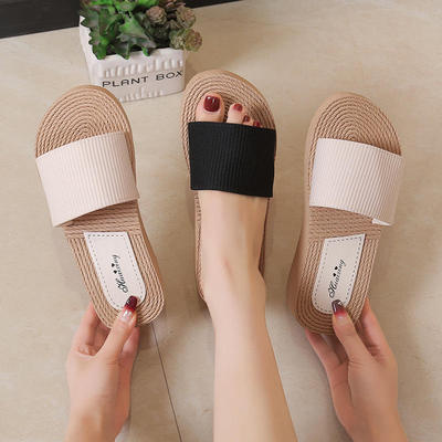 2024 fashionable and casual imitation hemp rope cool slippe