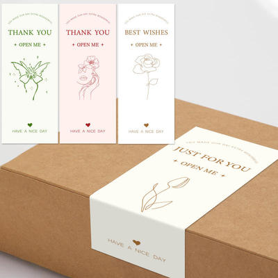 Thank you for the sticker gift box, sealing sticker, decora