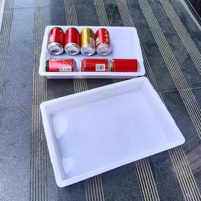 加厚8019方盘塑料盒食品水产盒周转箱冰盒医疗冷冻盒463*321*50mm