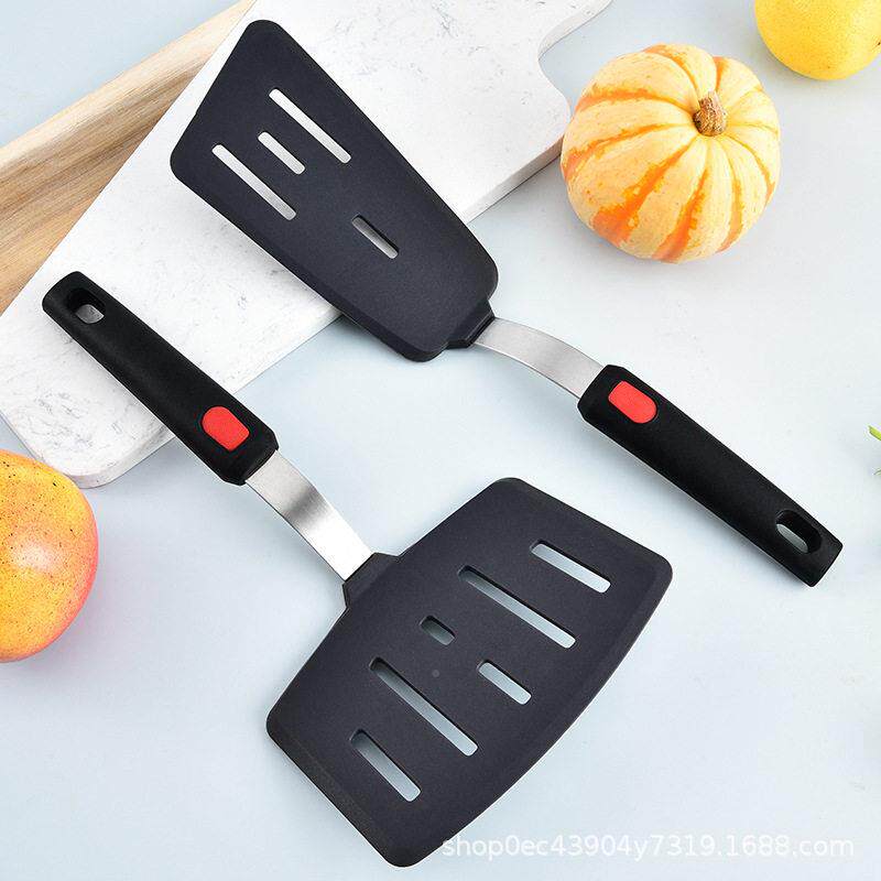 硅胶具套铲装不钢手柄无品牌/煎铲漏铲厨厨房用具烹饪子硅胶锅铲