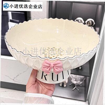 德国KAbSA水果盘沥水篮客厅家用茶几干果盘新款糖果摆放盘轻奢高\