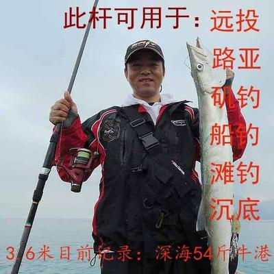 万能杆 波扒竿路亚竿 远投竿RONALDO鲈鱼杆 罗纳尔多铁板岸抛海杆
